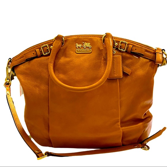 Coach | Bags | Coach Madison Leather Lindsey Satchel | Poshmark